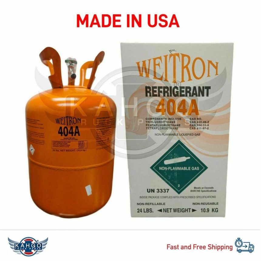 R404a REFRIGERANT GAS 24LB – FACTORY SEALED *(MADE IN USA)* – Warmcost
